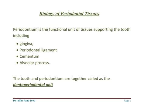 003biology Of Periodontal Tissues Pdf