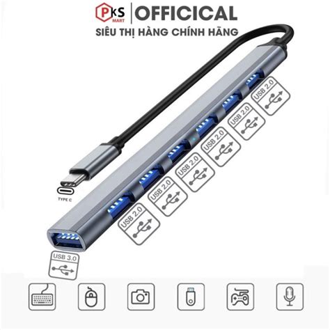 Bộ Chia Cổng Otg Hub Usb Và Hub Type C Đến Usb 2 0 Và 3 0 Kết Nối Bàn