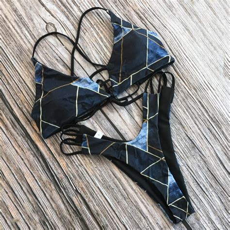 Dark Sky Universe Two Piece Bikinis Swimwear Bathsuit On Luulla