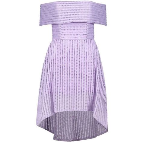 Boohoo Missa Off The Shoulder Dip Hem Full Midi Dress