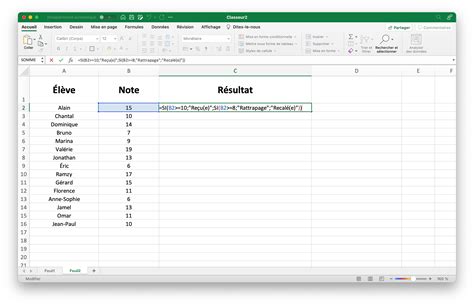 Fonction Si Sur Excel Utilisation Et Exemples