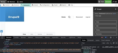 throbber in off canvas sidebar not visible [ 3039754]