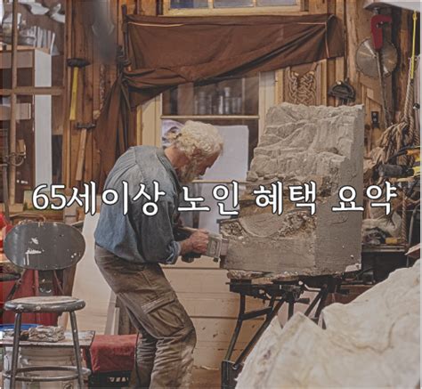 65세 이상 노인 혜택 요약