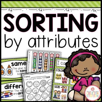 SORTING BY ATTRIBUTES MATH ACTIVITY PACK By Mrs Jones Creation Station