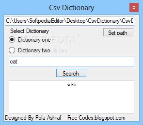 CSV Dictionary Download Softpedia