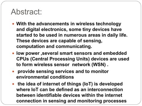 Wireless Sensor Networks And Application Forest Fire Detection Pptx
