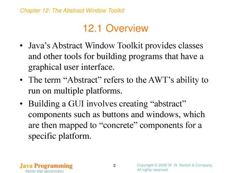 the abstract window toolkit ppt download