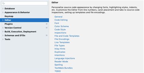 Editor Datagrip Documentation