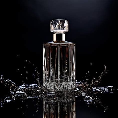 Premium Photo | Crystal Clear Elegance in the Symphony of Black Perfume
