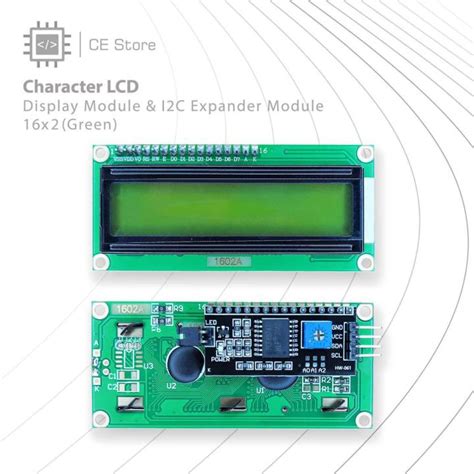 X Character LCD Display Module I C Expander Module Green Shop Com Mm
