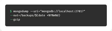 Mongodump Backup Mongodb Databases Quickly And Easily