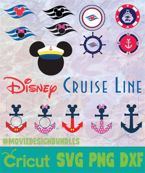 Disney Cruise Line Mickey Bundle Logo Svg Png Dxf Movie Design Bundles