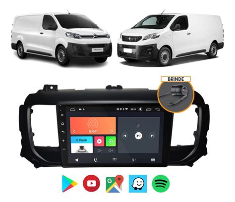 moldura de 9 polegadas citroen jumpy multimídia faaftech parcelamento