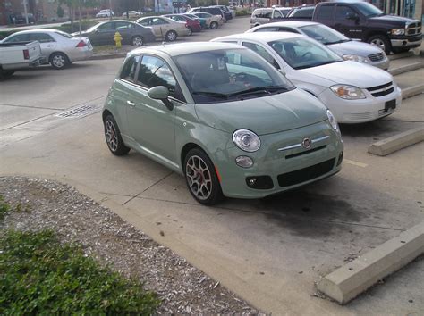 Green Fiat 500 By Xjk On Deviantart