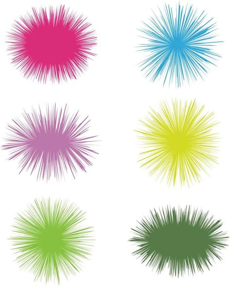 Explosion Vector Design Elements In Different Colors 22648807 Vector