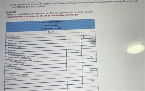 Solved Other Assets Chegg