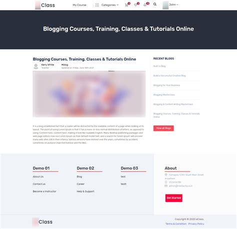 Blizzard Eclass Lms Theme By Media City Codecanyon