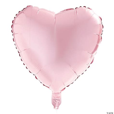 Pink Heart Shaped 18 Mylar Party Balloons 12 Pc Oriental Trading