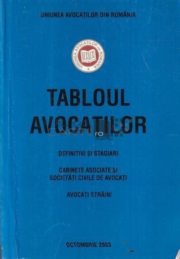 Tabloul Avocatilor Uniunea Avocatilor Din Romania