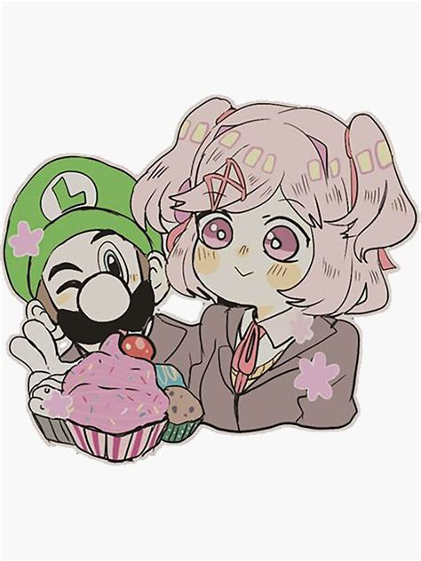 Funny Ddlc Natsuki Sticker For Sale By Thehathive Redbubble