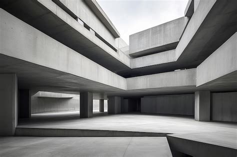 Premium Photo Abstract Geometric Concrete Architecture Background