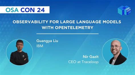 Observability For Large Language Models With Opentelemetry The Open Source Analytics Community