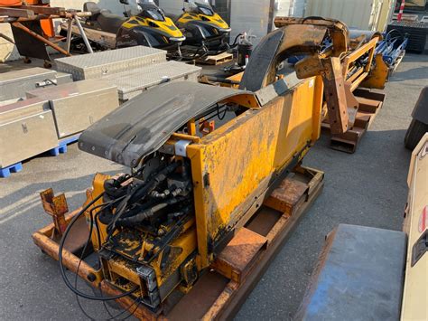 Yellow Hydraulic Helping Hand Labrie Refuse Reach Arm Attachment