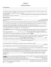 Understanding Income From Property Key Tax Considerations Course Hero