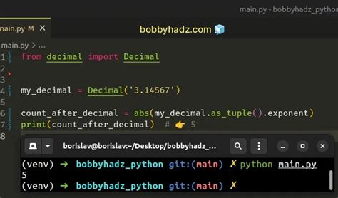Count The Decimal Places Of A Float In Python Bobbyhadz