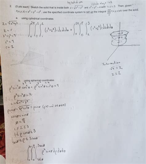 Solved Only Set Up Of The Triple Integral Is Required Chegg Com