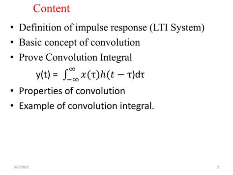 Convolution Pptx Physics Science Convolution Pptx Physics Science