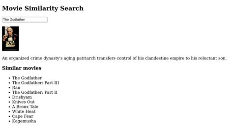 movie similarity search using vector databases quarkus