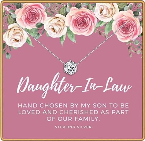 Daughter In Law Necklace 925 Sterling Silver Daughter In Law Etsy