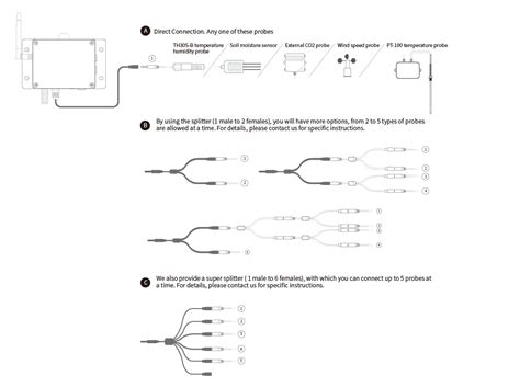 Instructions Of Ubibot Probes Connection UbiBot Wifi Temperature Sensor Wireless Temperature