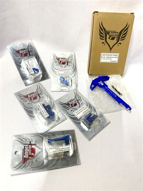 Angel Custom Hex Parts Customization Kit For M4 M16 Series Airsoft Aegs Color Blue Baba Air