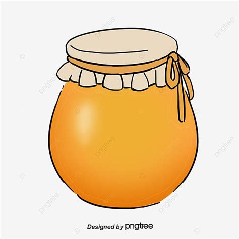 A Drawing Of A Jar With A String Around The Top