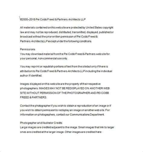 Copyright Statement Sample Master Of Template Document