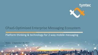 New Enterprise Messaging Ecosystem Ppt