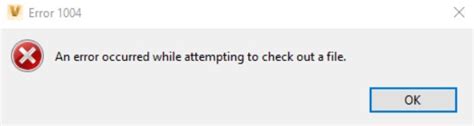 An Error Occurred While Attempting To Check Out A File When Trying