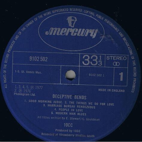 10cc Deceptive Bends Vinyl Lp Lp Record Album Gatefold