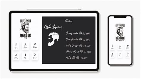 barber shop website template the bandit