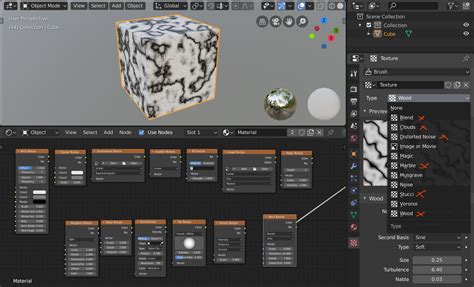 Texturing How To Assign A Procedural Wood Texture For Example I Just Made To A