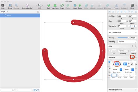 Vector How Can I Make This Open Arc In Sketch Graphic Design Stack