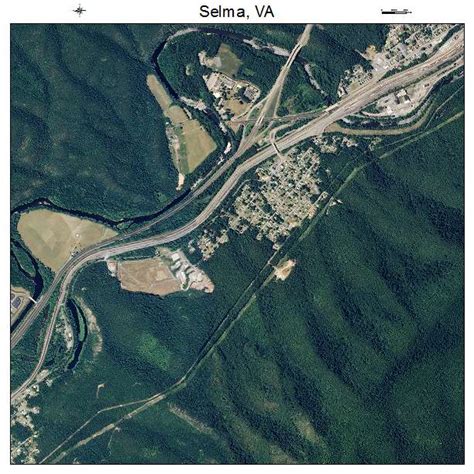 Aerial Photography Map Of Selma Va Virginia