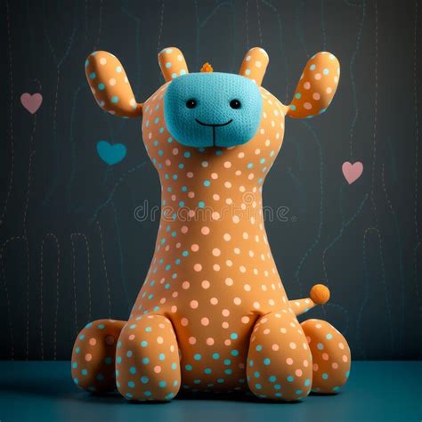 Squishy And Soft The Perfect Giraffe Plush Toy Stock Illustration