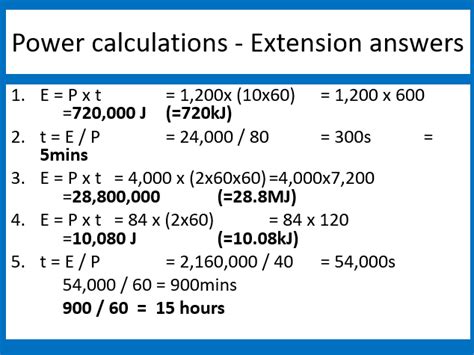 P1 9 Energy And Power 9 1 GCSE Teaching Resources