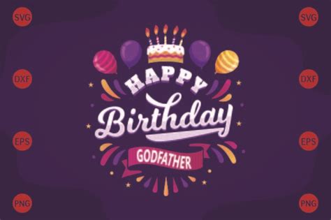 Happy Birthday Godfather Graphic By I Love My Dad · Creative Fabrica