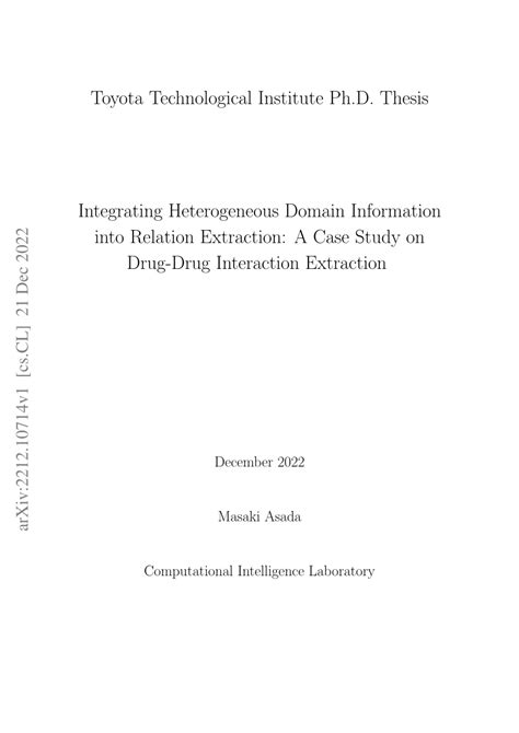 Pdf Integrating Heterogeneous Domain Information Into Relation