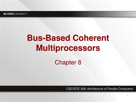 Bus Based Coherent Multiprocessors Ppt Download
