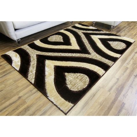 Empire Gloria Brownbeige Shag Rug Overstock